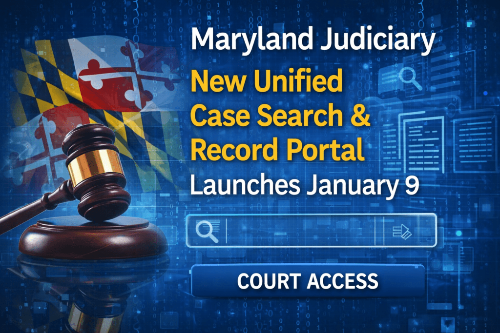 Maryland Judiciary to Launch Unified Case Search Portal January 9 ...
